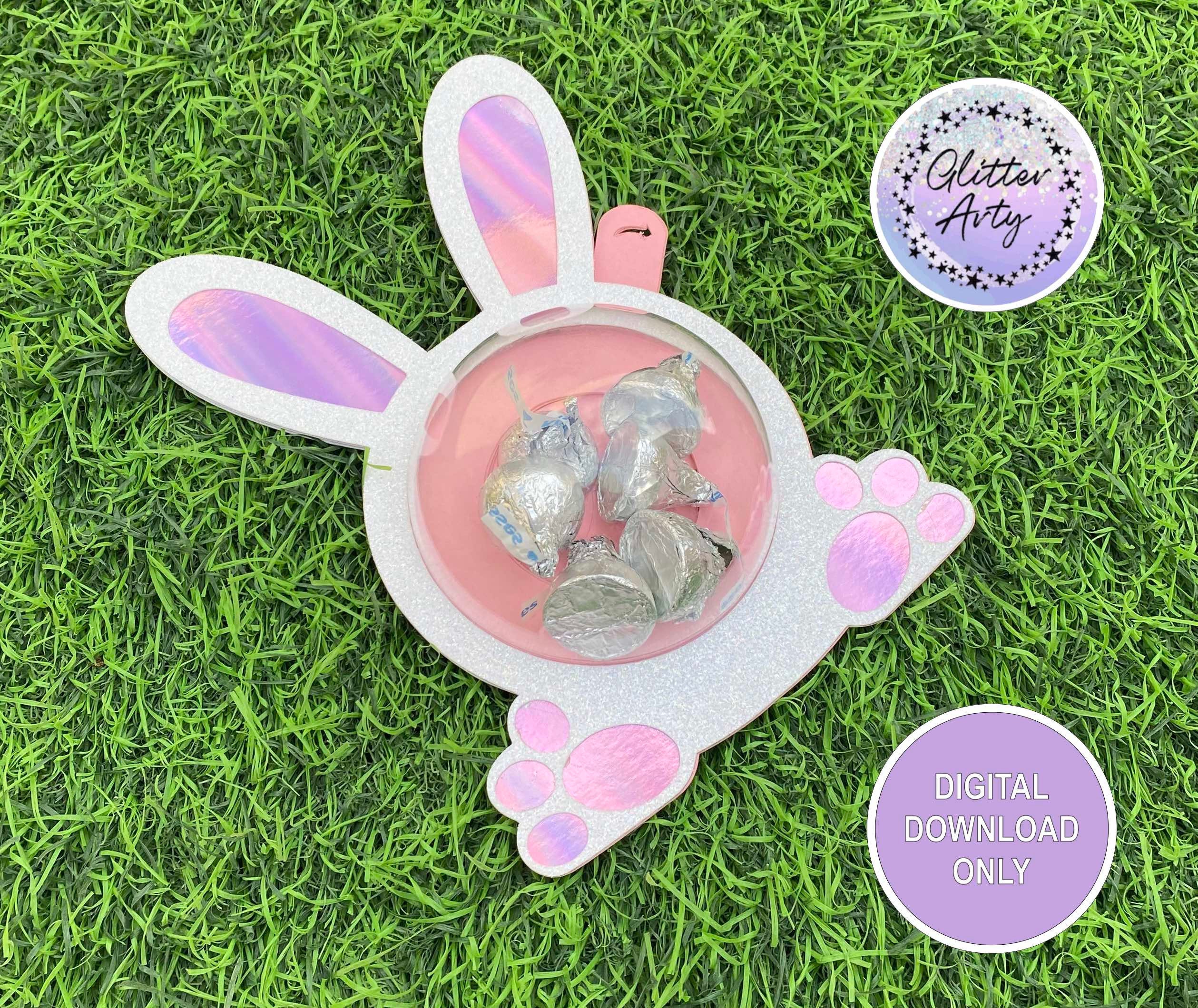 EASTER BUNNY Candy Holder, Dome With Opening Mechanism SVG Digital File ...