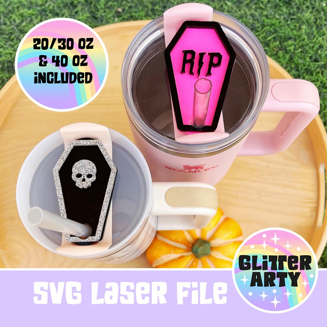 COFFIN STANLEY TOPPERS Svg 40oz, 30oz & 20oz -halloween Gift/goth ...