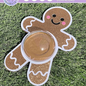 GINGERBREAD MAN Candy Holder SVG Dome With Opening Mechanism ...