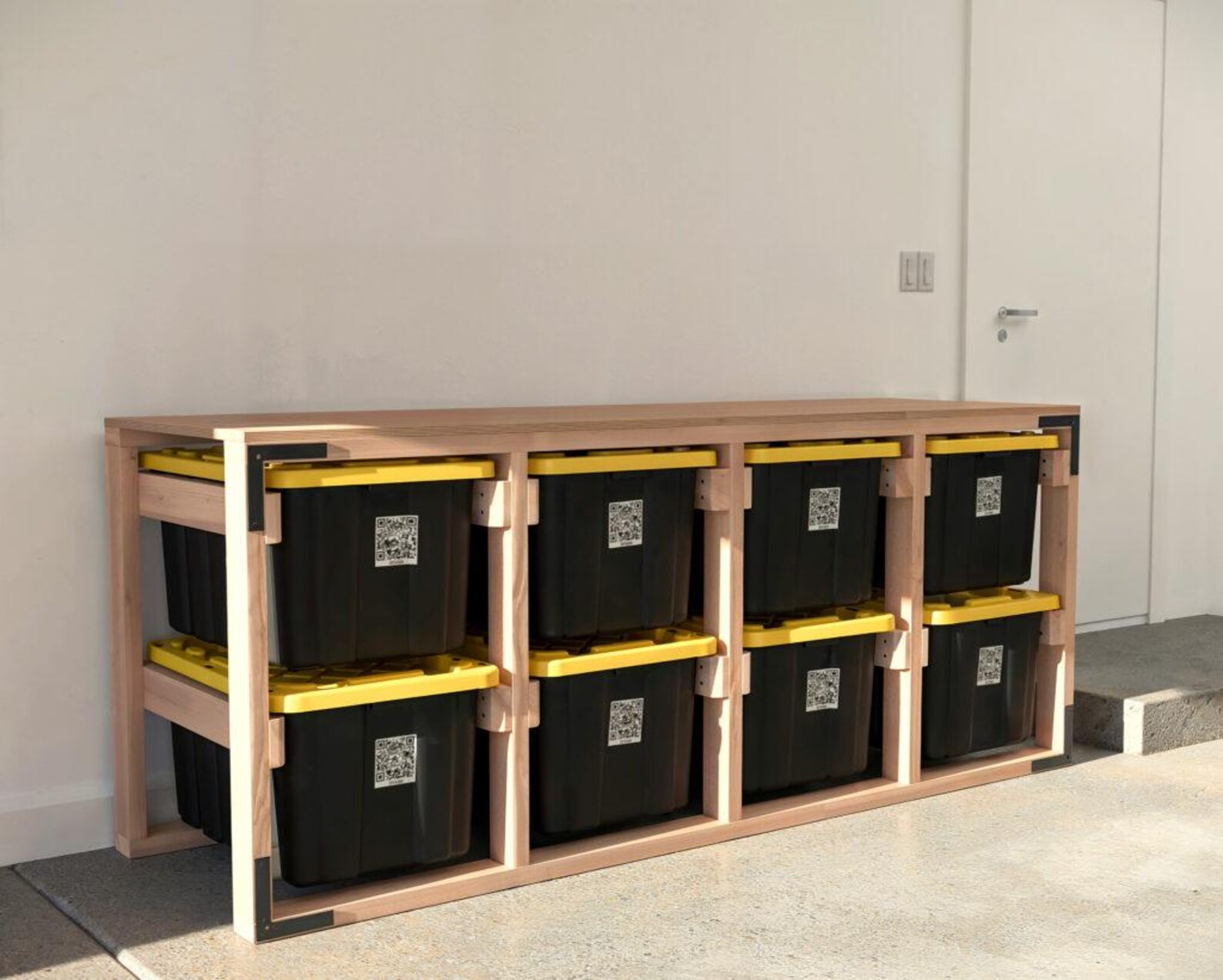 Tote Storage Workbench And 27 Gallon Rack Plans Optional Mobile Casters