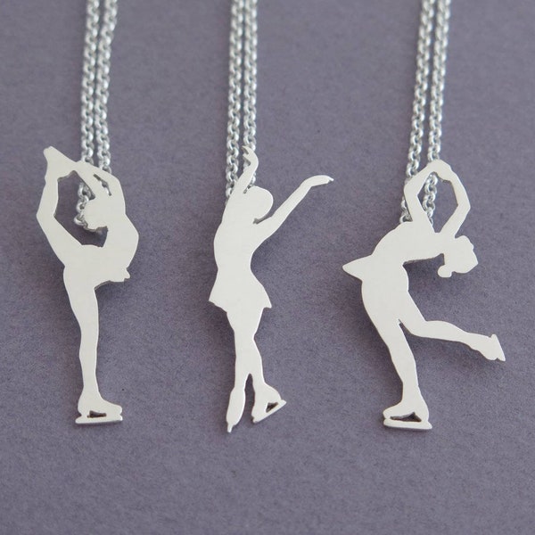 Ice Skating Necklace - Etsy