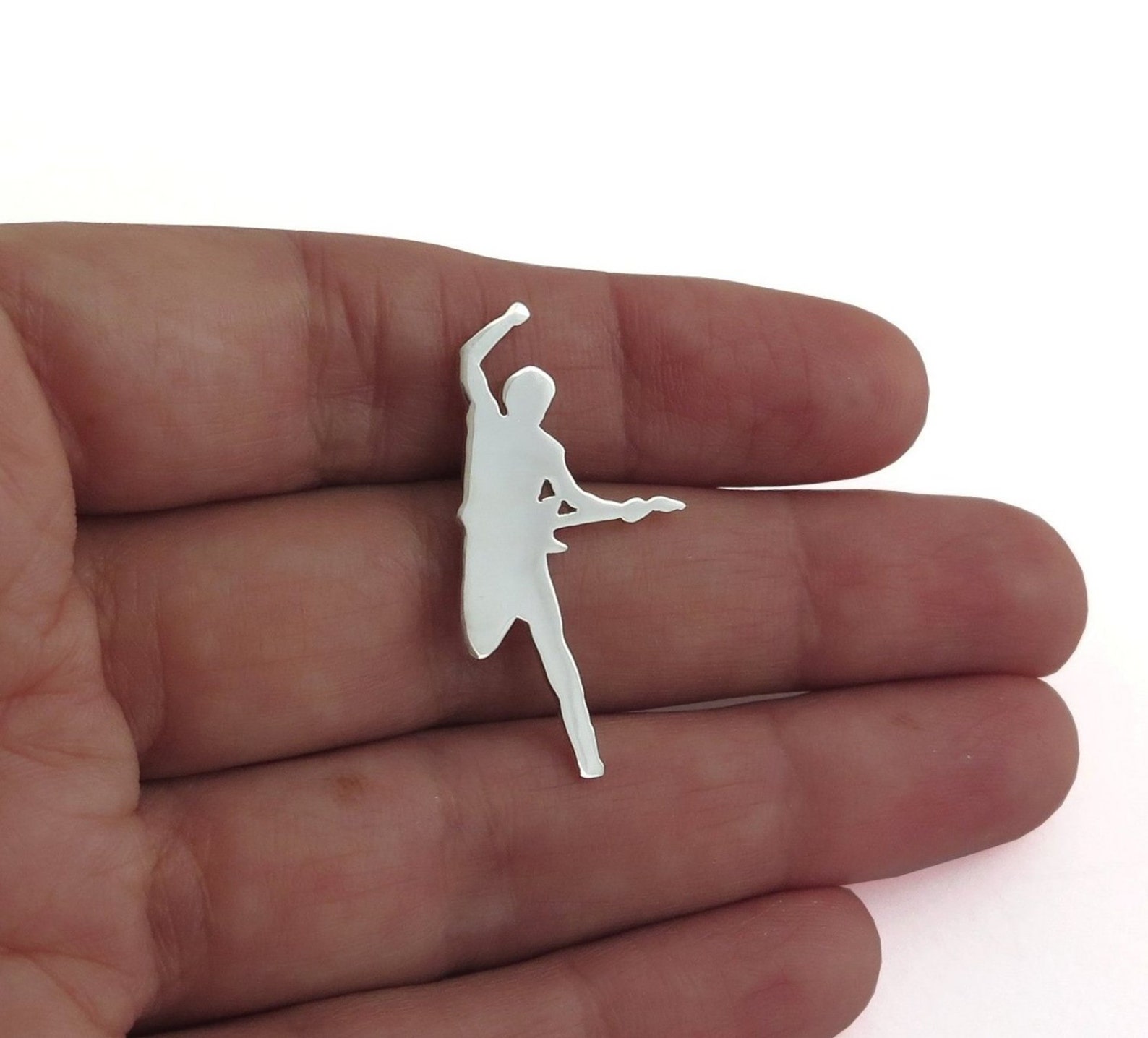 Bruce Springsteen Pin Sterling Silver Badge Bruce - Etsy