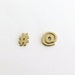 14k Gold Hashtag & at Studs - Twitter Earrings - Mismatched Sign ...
