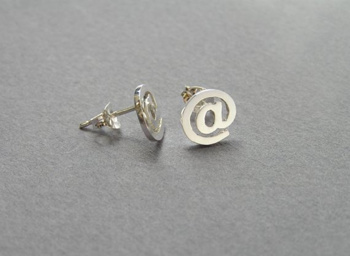 Sterling Silver Studs Silver Stud Earrings Minimalist - Etsy