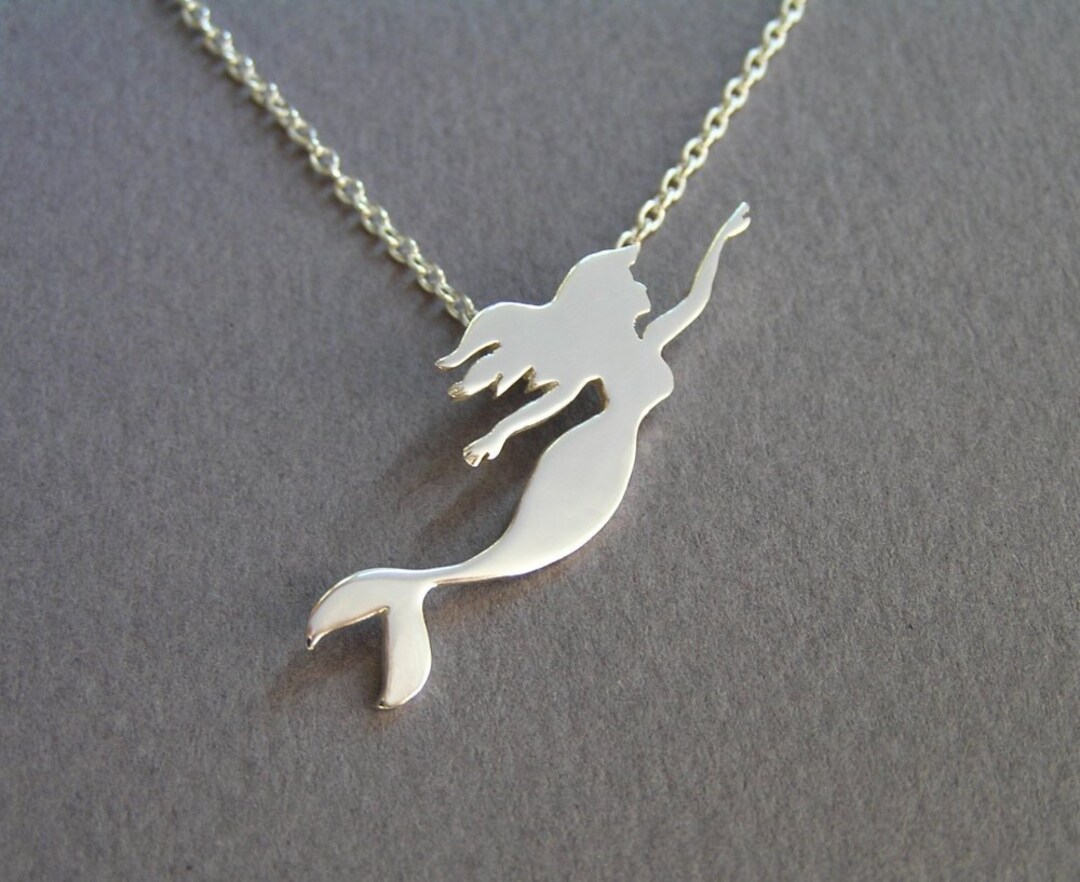 Mermaid Jewelry - Mermaid Necklace Pendant - Swimmer - Nautical Jewelry ...