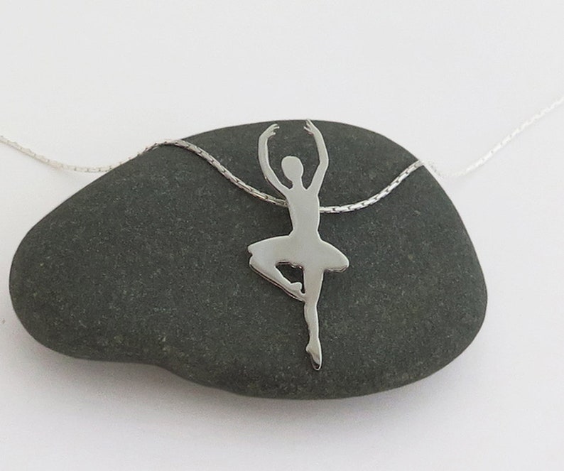 Silver Ballerina Necklace Pendant Ballet Dancer Ballerina - Etsy