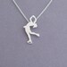 Figure Skating Necklace - Ice Skating Jewelry - Sterling Silver - Etsy ...