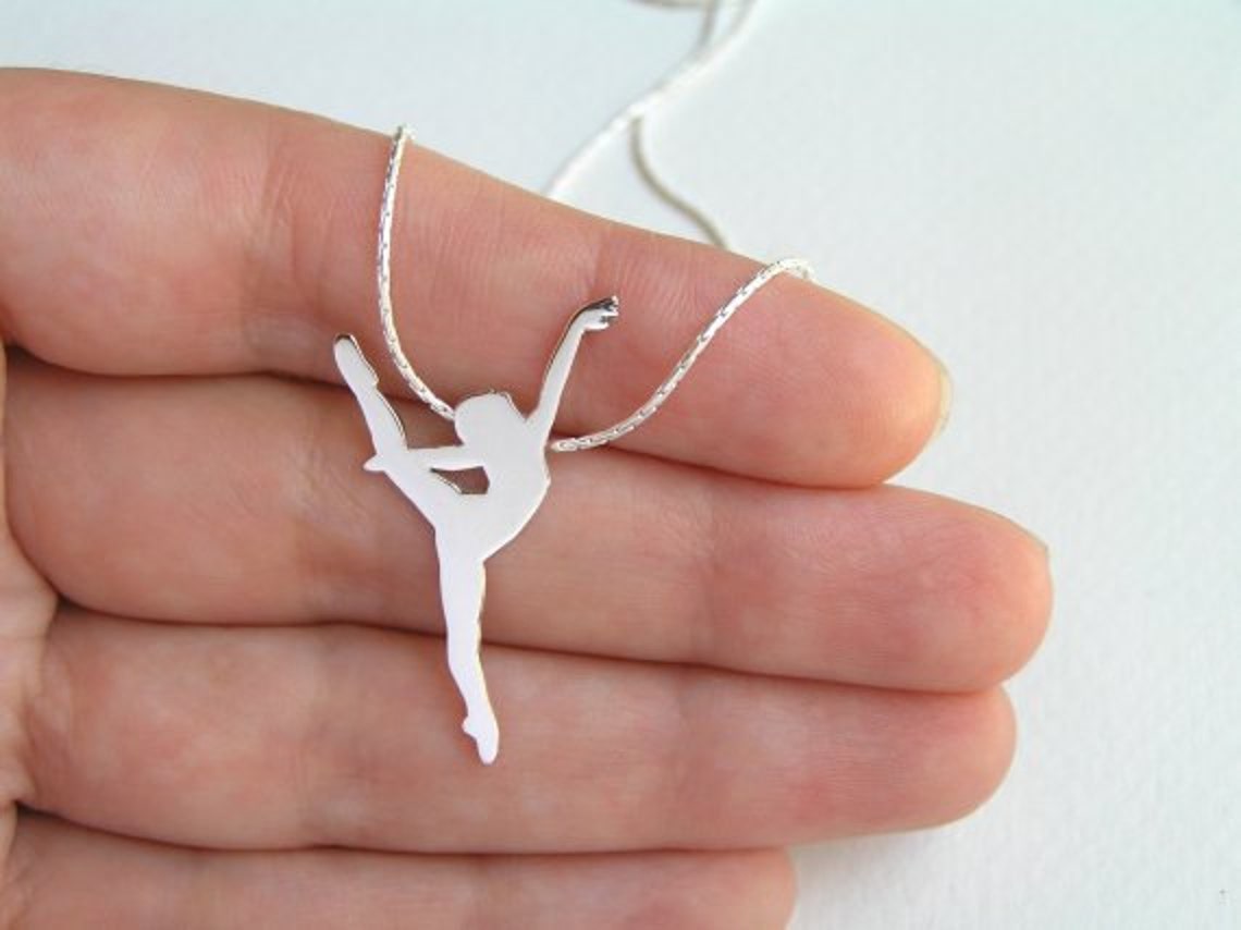 Dancer Necklace Pendant Ballerina Necklace Ballet Dancer - Etsy