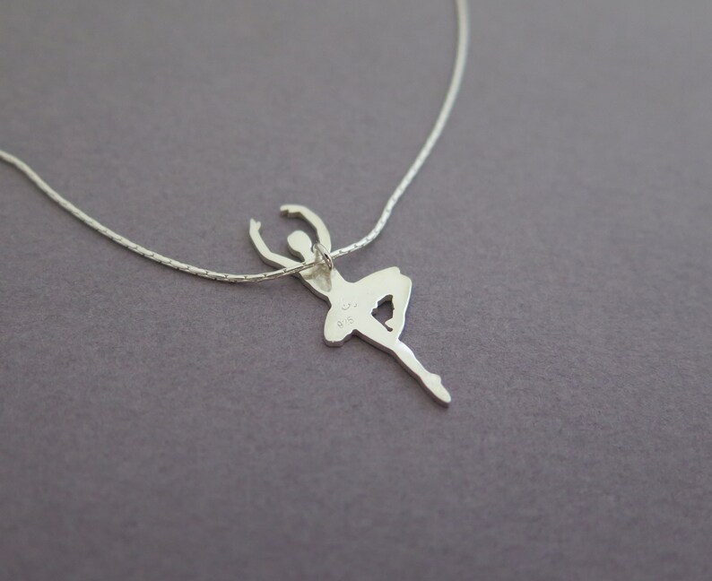 Silver Ballerina Necklace Pendant Ballet Dancer Ballerina - Etsy