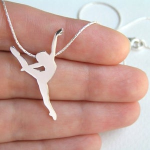 Dancer Necklace Pendant - Ballerina Necklace - Ballet Dancer Silhouette ...