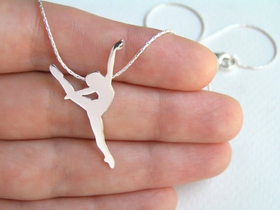Dancer Necklace Pendant Ballerina Necklace Ballet Dancer - Etsy Israel