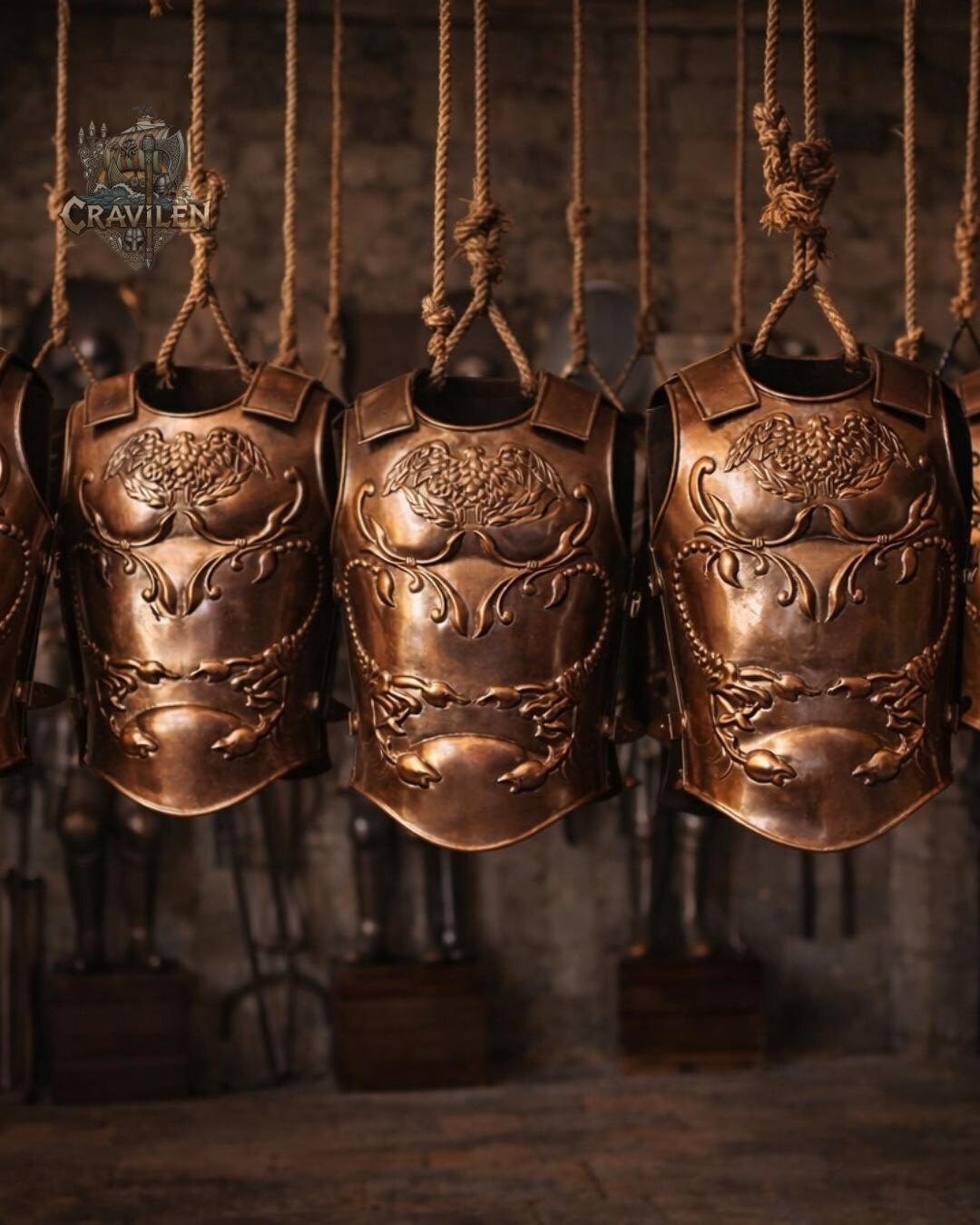 Baroque Floral Engraved Breastplate & Backplate | Renaissance Steel ...
