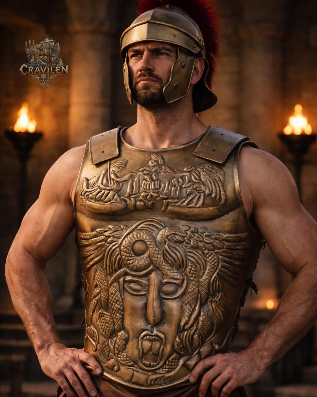 Roman Medusa Cuirass Armor | Greek Gorgon Bronze Chest Plate ...
