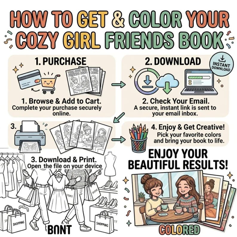 Best Friend Coloring Book for Adults | Cute Friendship & BFF Coloring ...