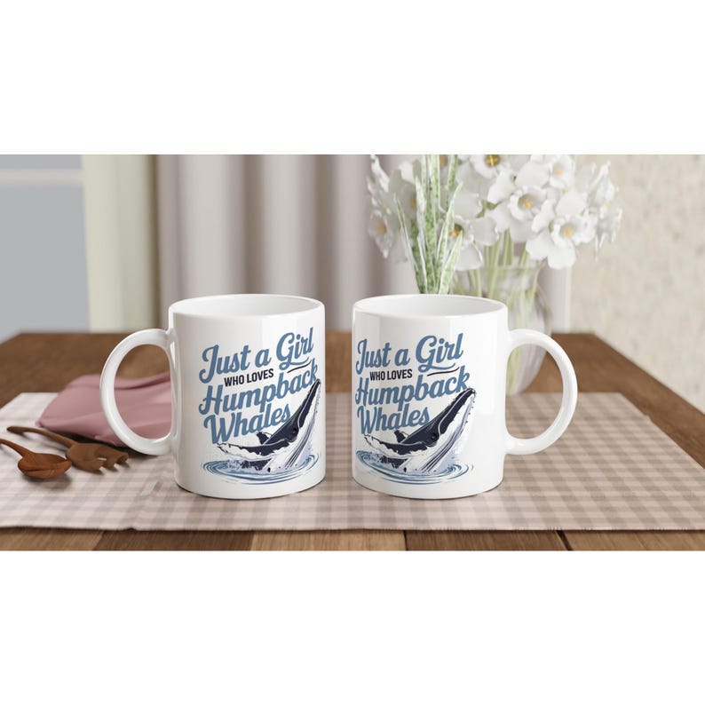 Humpback Whale Mug as Gift for Whale Lover, Whales, Ocean, Animal Mug ...