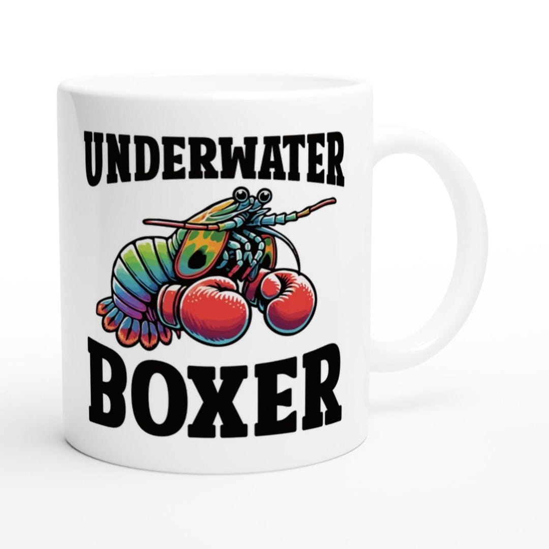 Mantis Shrimp Underwater Boxer Boxing, Funny Mantis Shrimp Mug, Mantis ...