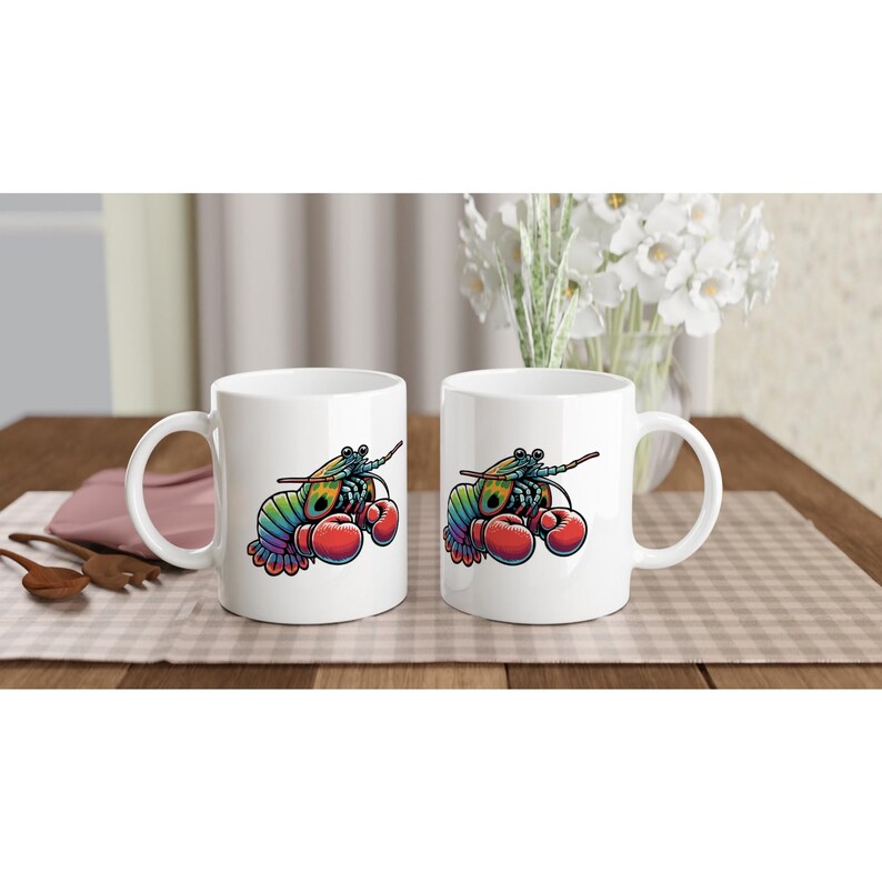 Mantis Shrimp Boxing Gloves, Funny Mantis Shrimp Mug, Mantis Shrimps ...