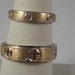 Double Wedding Ring Set Sterling Silver Yellow Gold 14K 7mm - Etsy