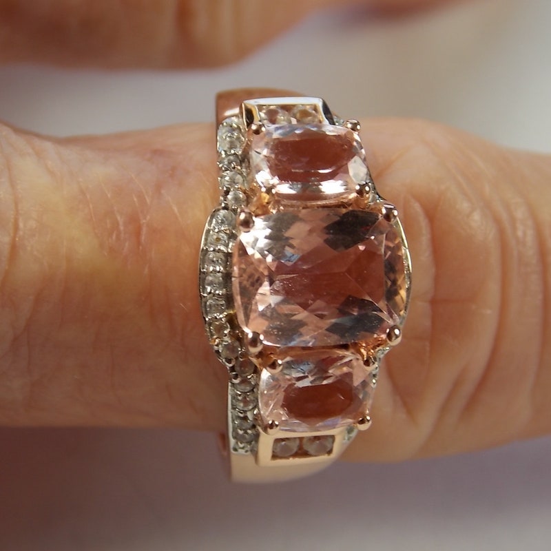 White Gold Morganite - Etsy