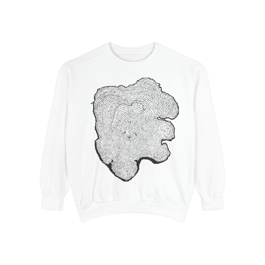 Abstract Line Art Blob Sweatshirt | Hand-drawn Ink Texture Crewneck - Etsy