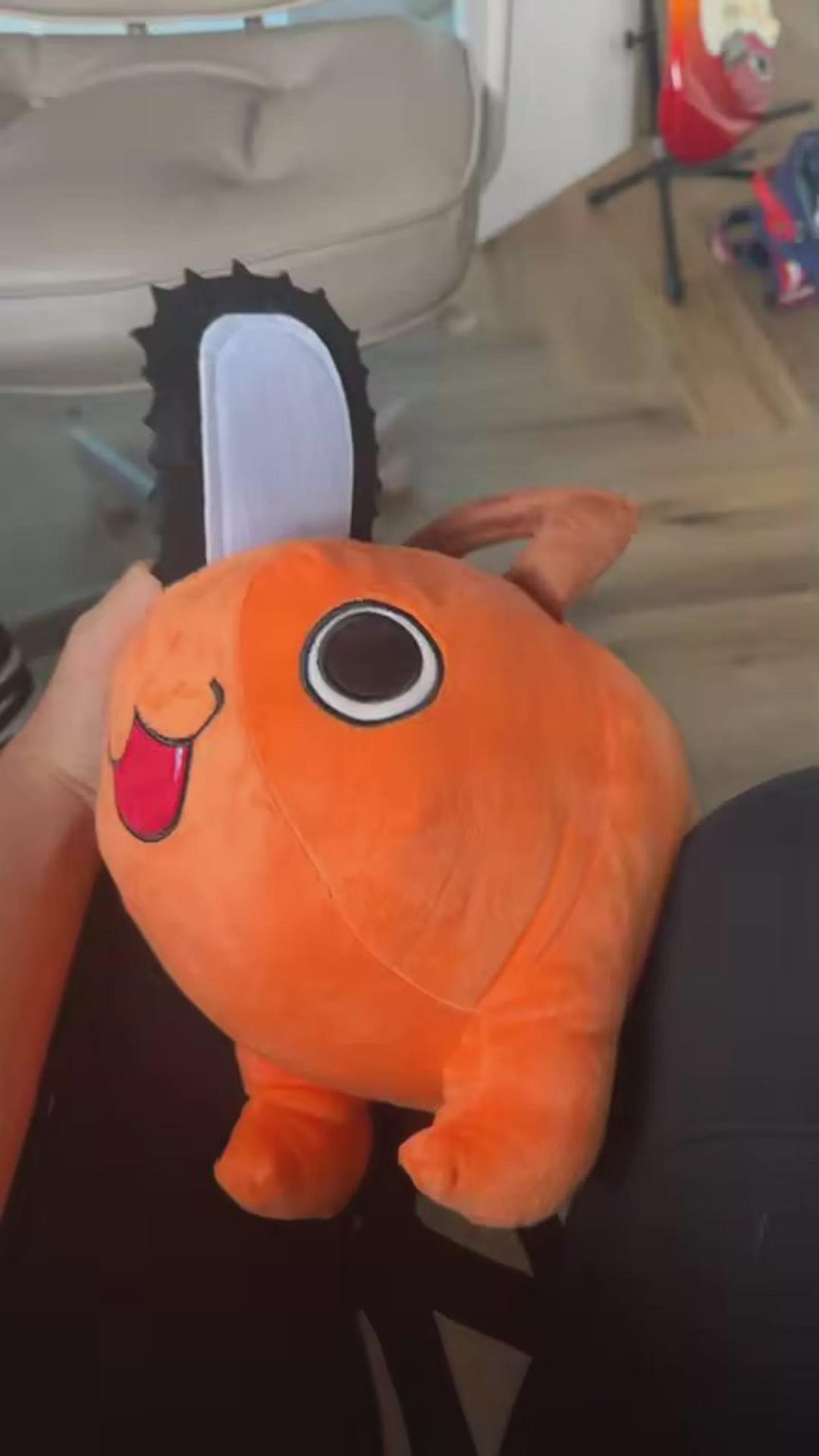 Pochita Plushie 20cm – Cute Anime Devil Dog Plush, Soft Stuffed Toy ...