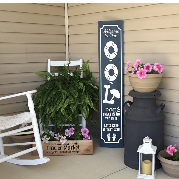 Funny Pool Signs - Etsy