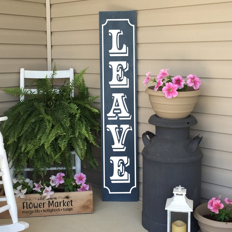 Leave Porch Sign Unwelcome Sign Front Porch Decor 22956 - Etsy