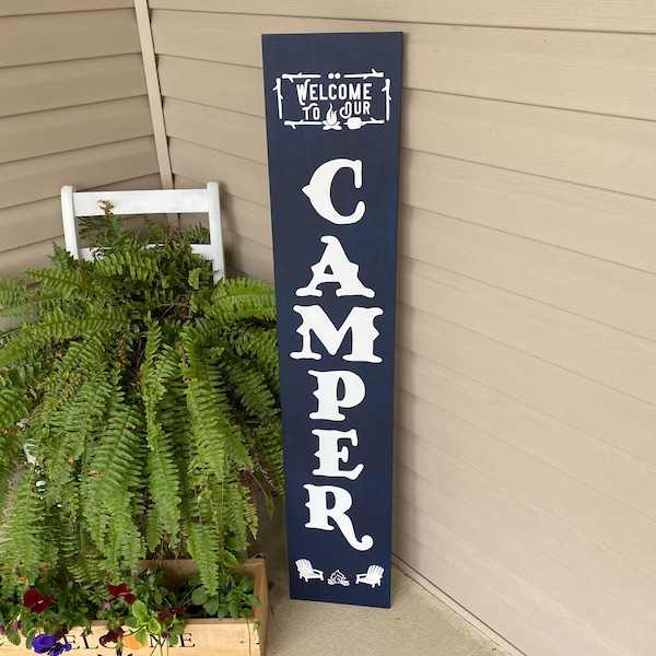 Welcome Camper Sign - Etsy