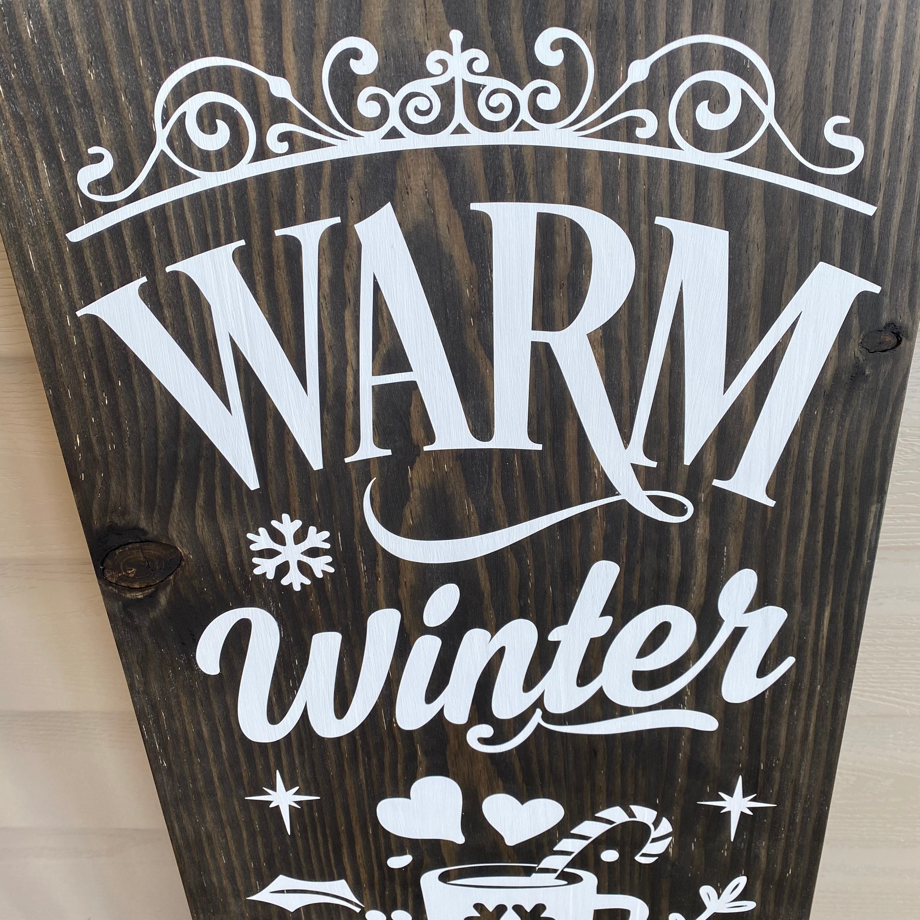 Warm Winter Wishes Wood Porch Sign, Christmas Decor - Etsy