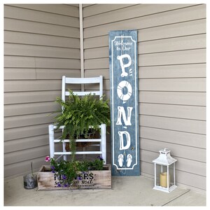 Welcome to Our Pond Sign Porch Sign Porch Decor Dock Sign - Etsy