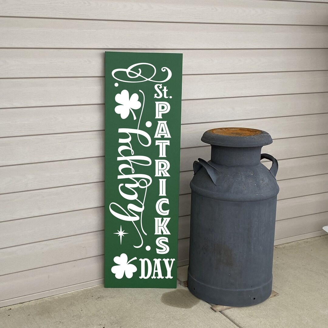 St Patricks Day Decor, Front Porch Decor, Happy St Patricks Day ...