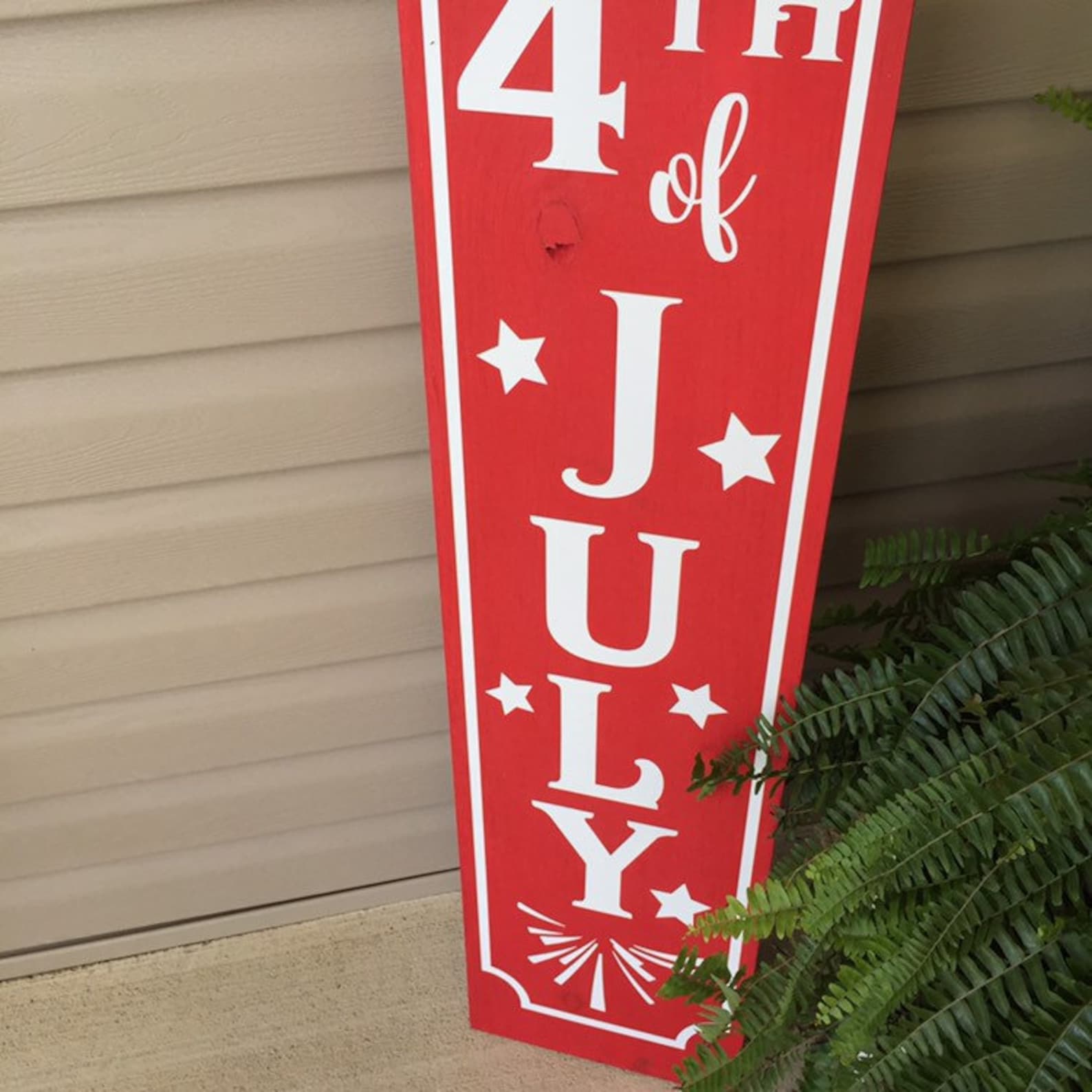 Patriotic Porch Sign Happy 4th of July Welcome Sign - Etsy