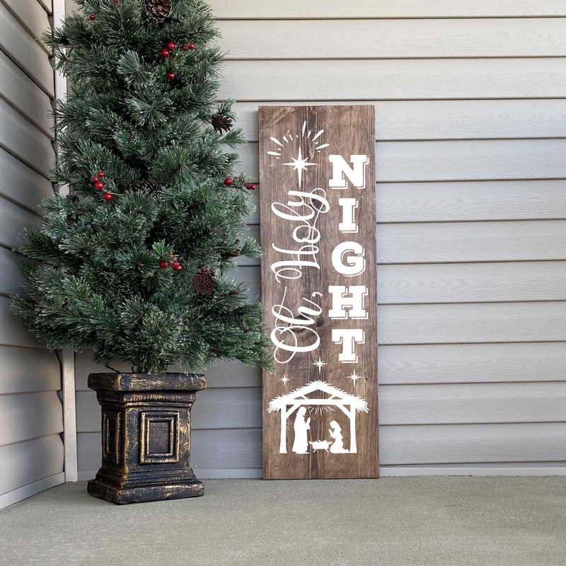Oh Holy Night Sign - Etsy