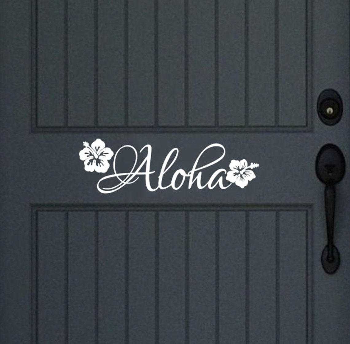 Aloha Decal Door Decal Vinyl Decal Beach Decals Front Door - Etsy