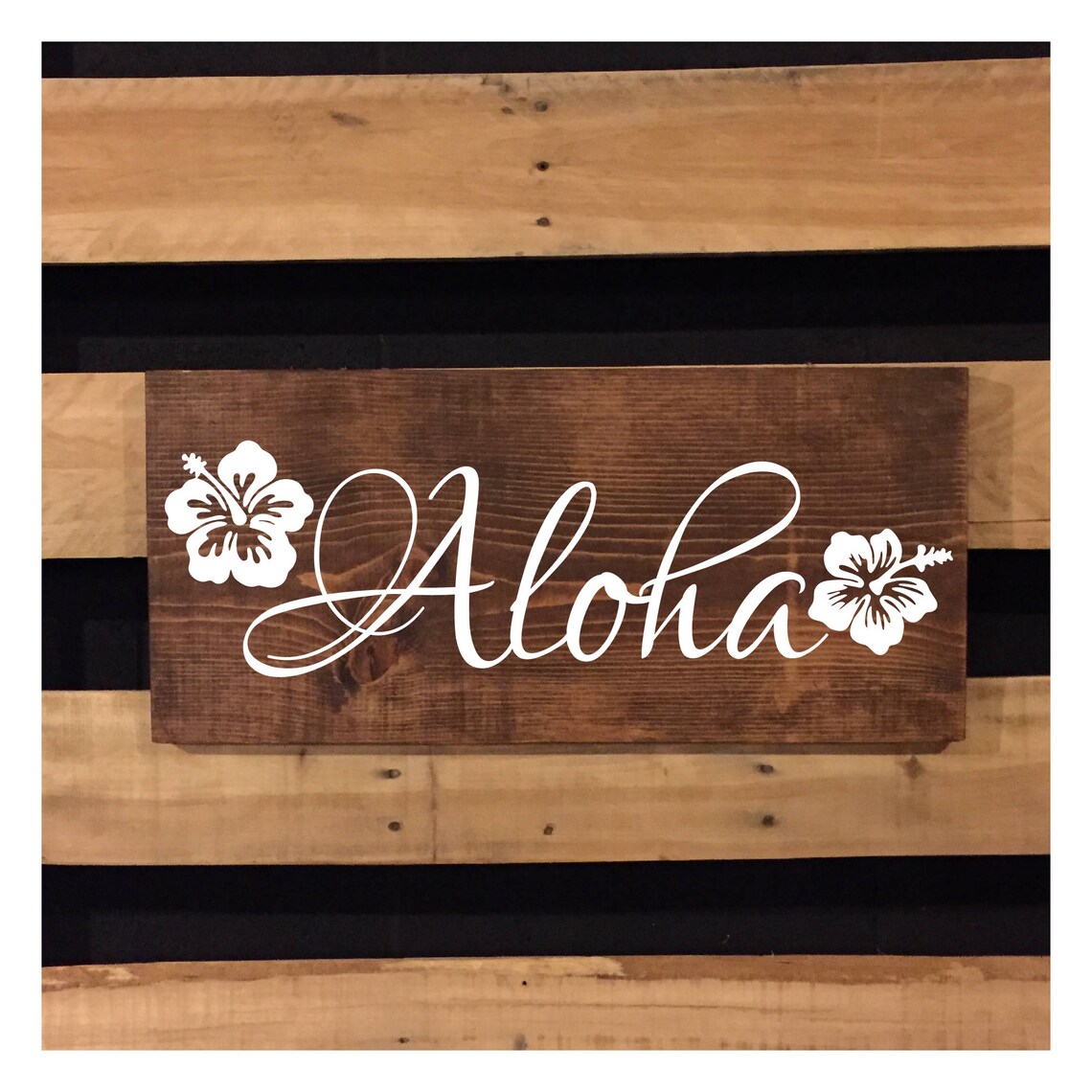 Aloha Wood Sign Welcome Beach Sign Rustic Beach Decor - Etsy