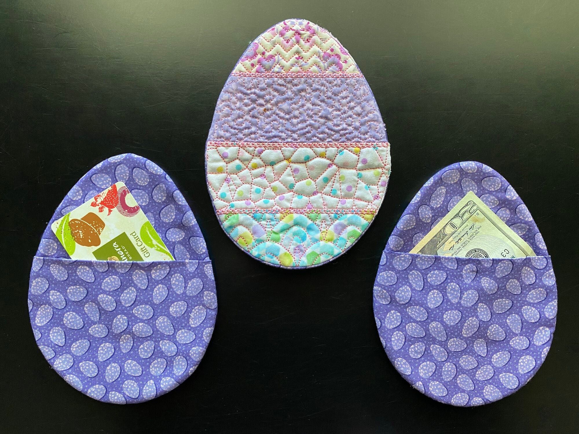 Easter Egg Coaster With Back Pocket, Multicolors 4.5 X 6.25 Inches - Etsy