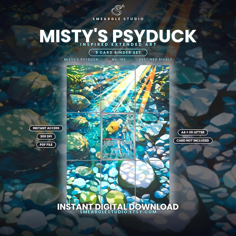 Misty Card Binder - Etsy