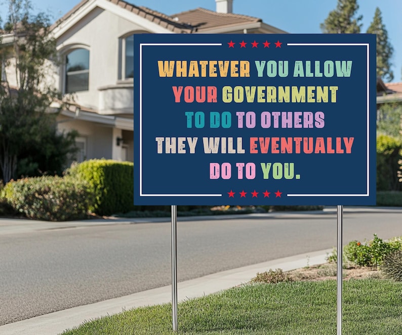 Abolish ICE Yard Sign, Keep the Immigrants, Deport the Racists Lawn ...