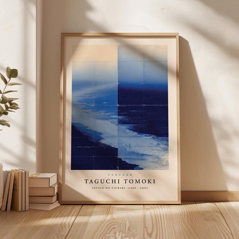 Taguchi Tomoki Ukiyoe Poster, Scandinavian Coastal Wall Print, Japanese ...