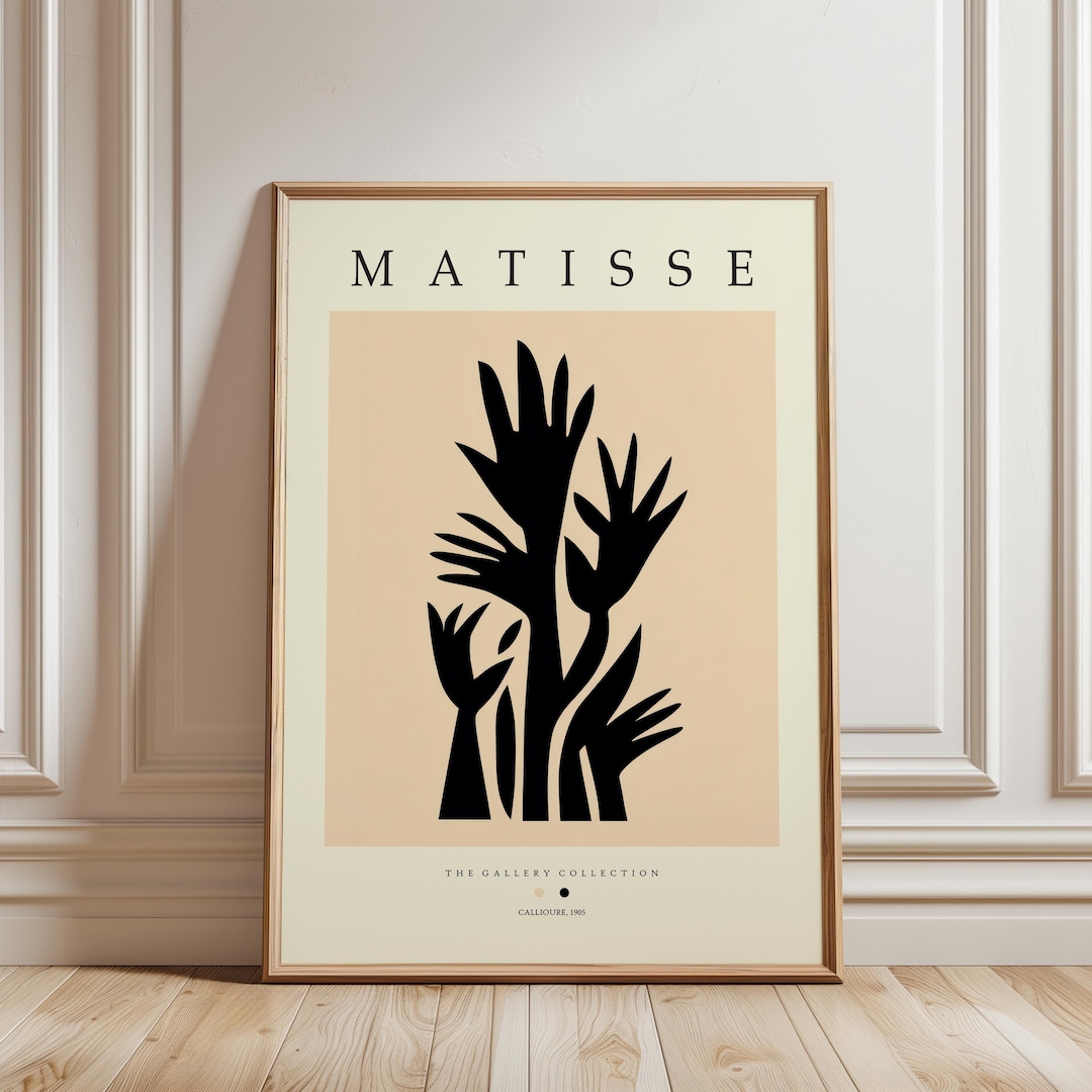 Henri Matisse Abstract Hands Print, Inspired Abstract Poster, Wall Art ...