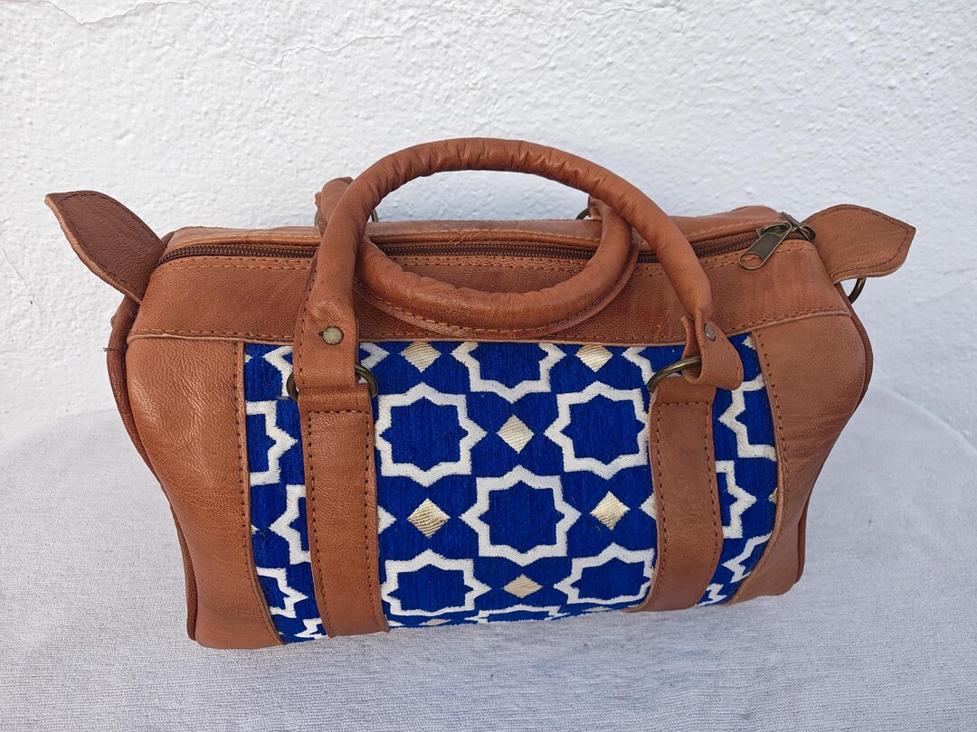The Zellij Mini Duffle (blue) - Etsy