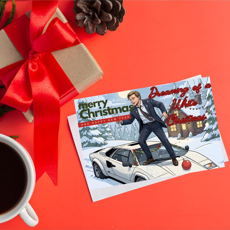 Funny Leonardo Dicaprio Meme Christmas Card | Viral Champagne Toast ...
