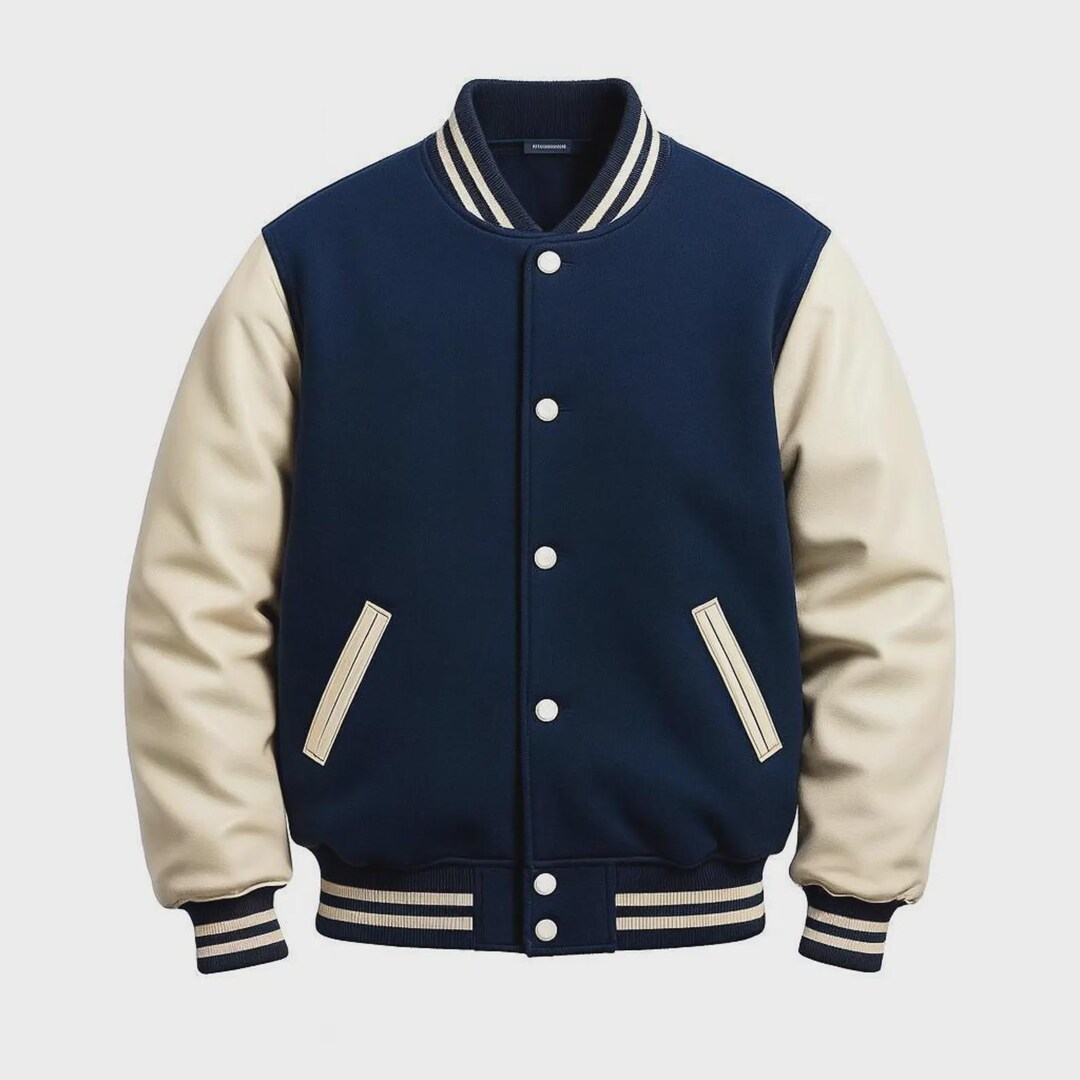 Custom Varsity Jacket Red Wool Body Yellow Leather Sleeves Personalized ...