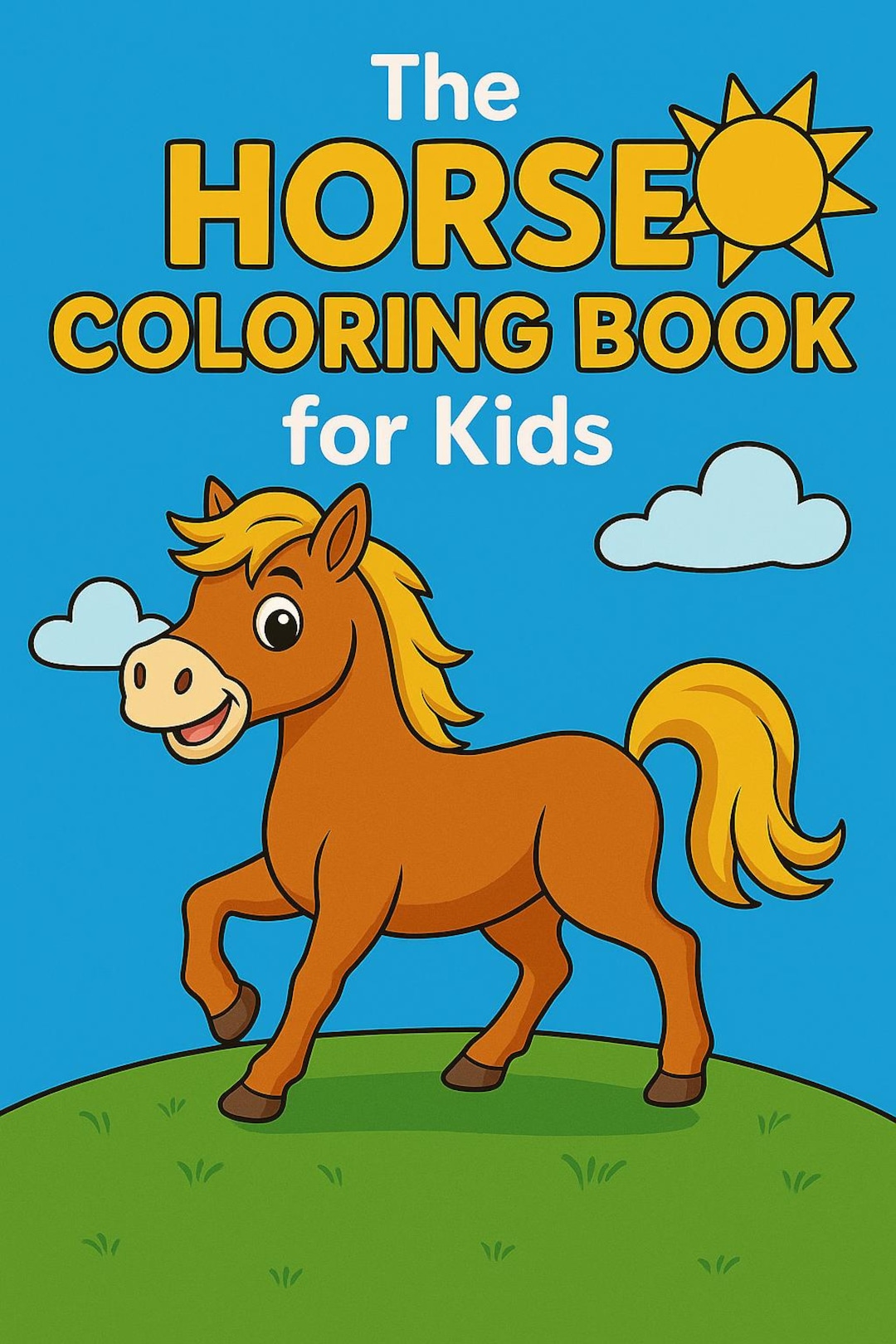 Horse Coloring Book for Kids – 30 Cute Printable Coloring Pages ...