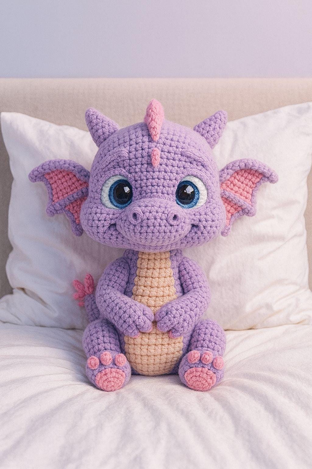 Amigurumi Dragon Crochet Pattern PDF – Cute Fantasy Dragon Plush Toy ...