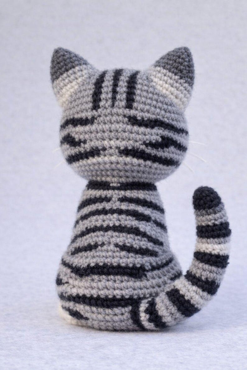 Crochet Cat Amigurumi Pattern PDF, Cute Realistic Kitten Plush ...