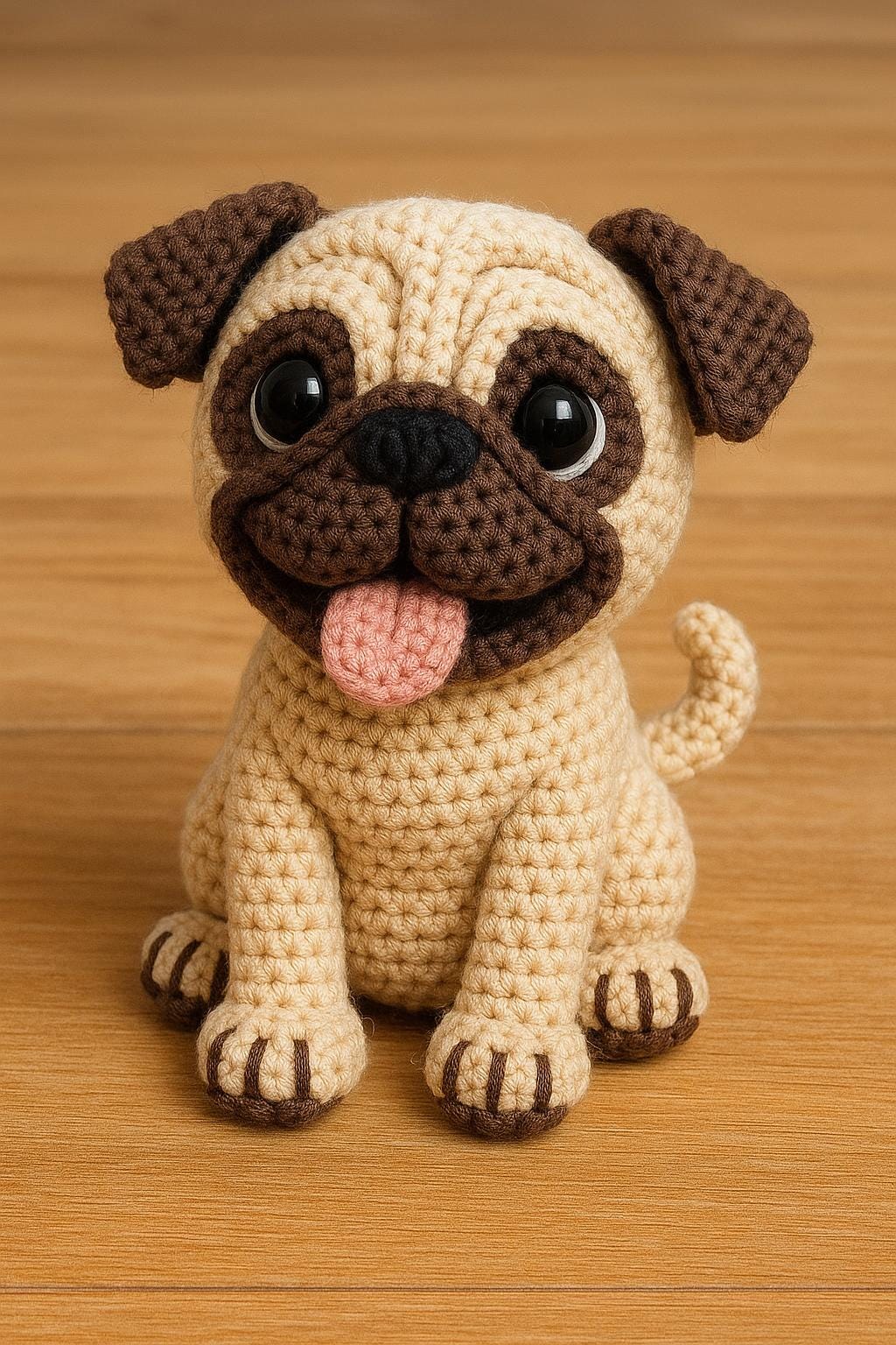 Pug Amigurumi Crochet Pattern – Beginner Friendly Plush Dog (PDF) - Etsy