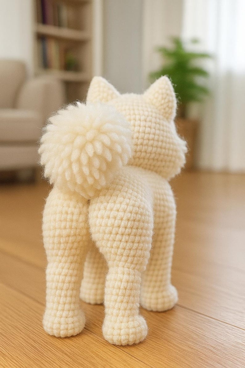 Samoyed Dog Crochet Pattern • Amigurumi Puppy Plush (PDF Digital ...