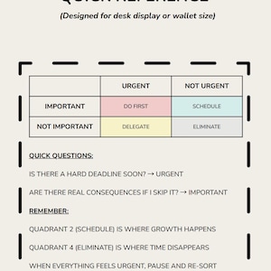 Priority Matrix Bundle | Eisenhower Matrix Printable | Executive Function | Brain Dump ...