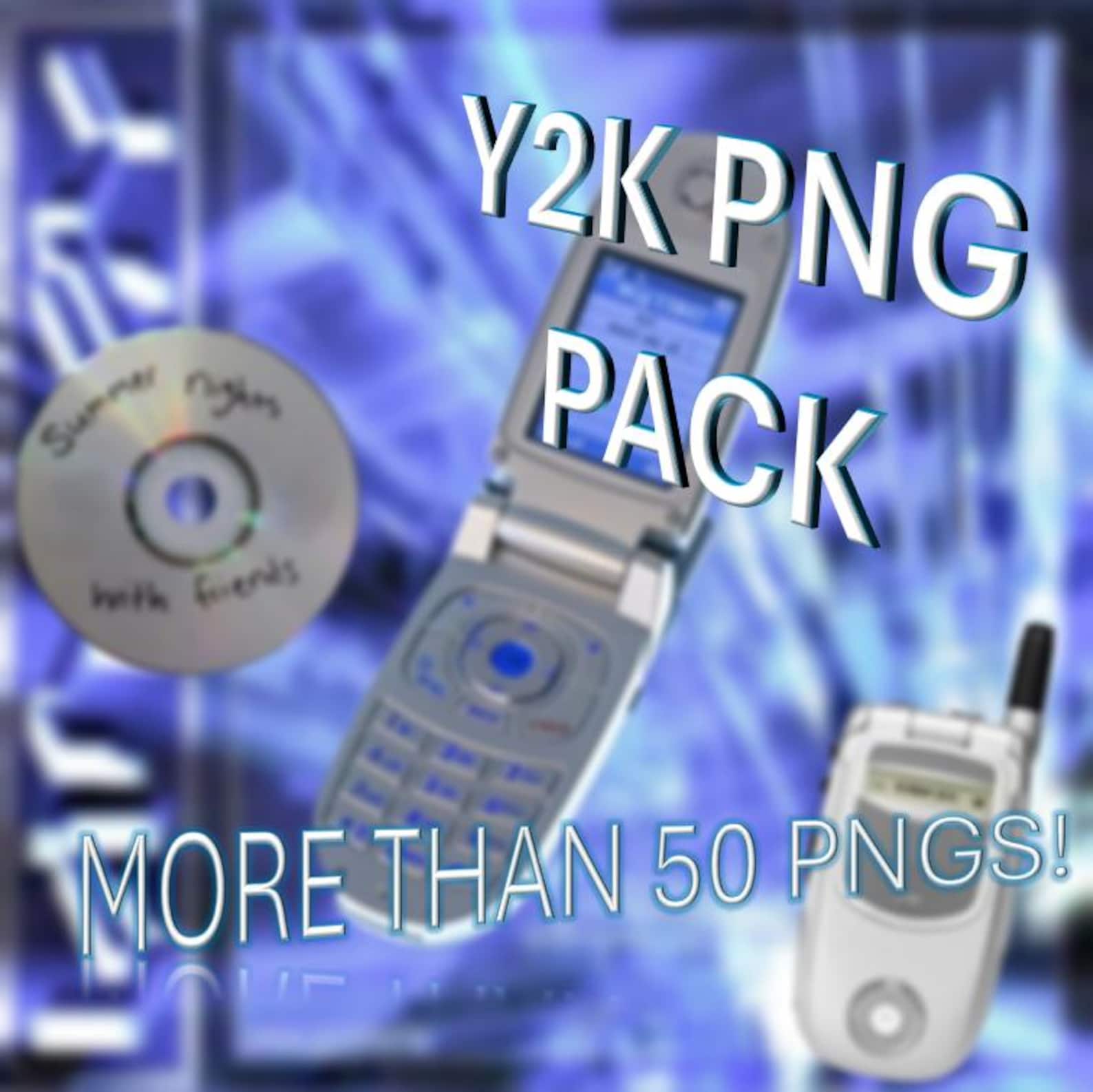 Y2K Aesthetic PNG Pack | 50+ PNGS | 2000s Nostalgia Clipart | Mcbling ...